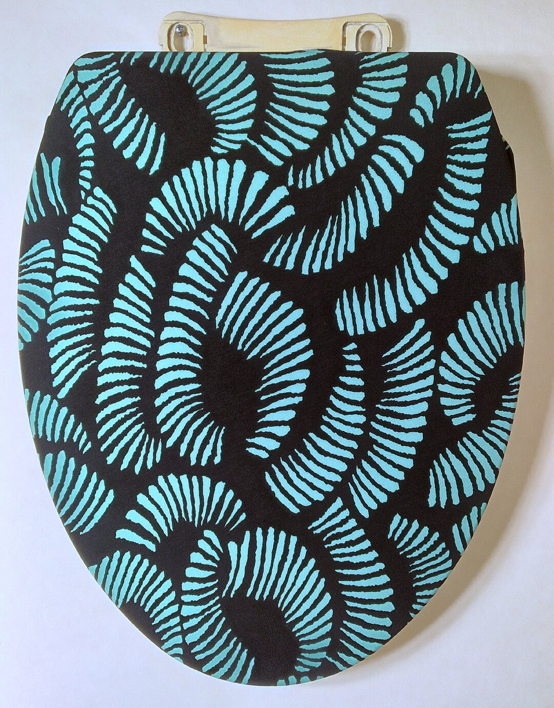Fabric Toilet Seat Lid Cover. 4 Elongated Toilet Seat. ECO Friendly ...
