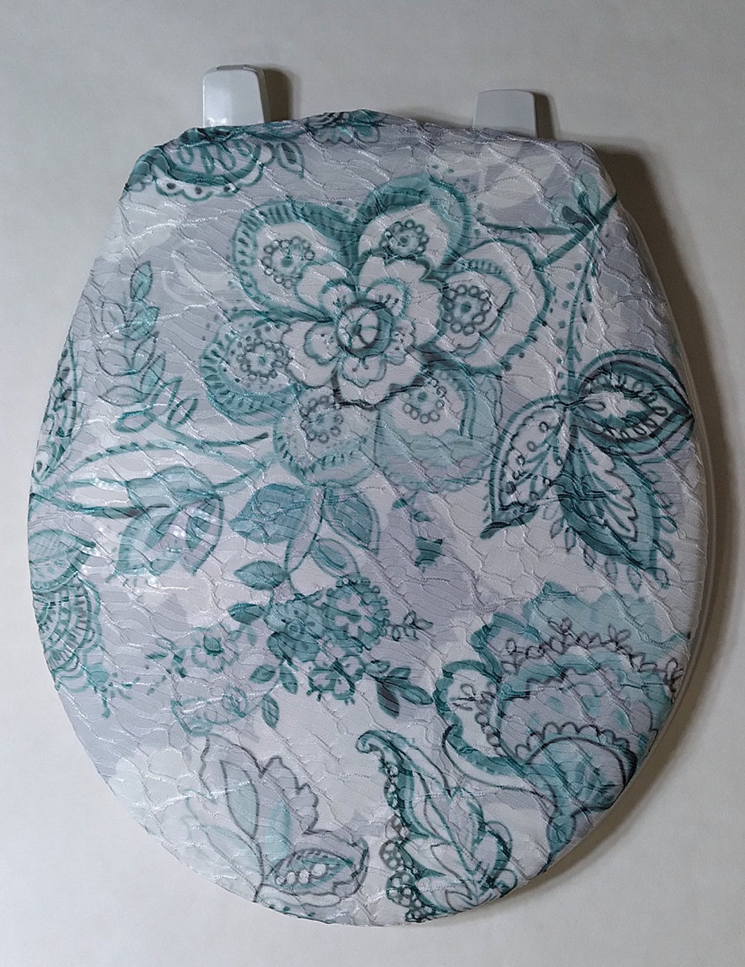 Toilet Seat Lid Cover. Standard Size. Turquoise. Aqua Easy Elegant ...