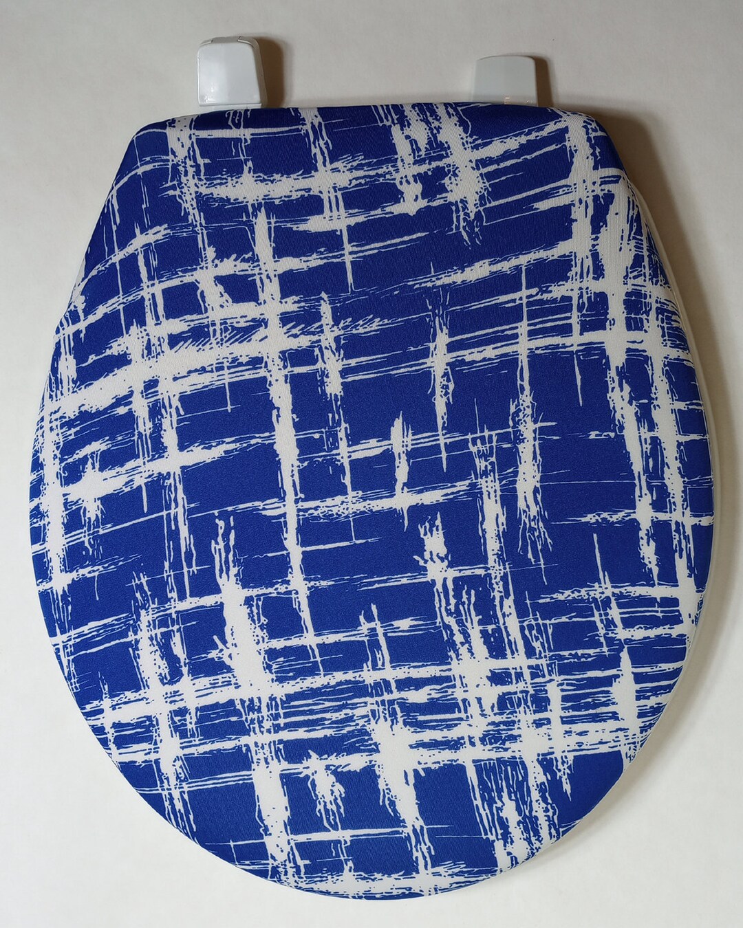 Toilet Seat Lid Cover, for Standard Size Toilet. Blue Bathroom Decor ...