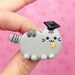 Grad Pusheen Badge College Graduate Gift Student Cat Pin - Etsy