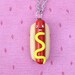 Funny Hot Dog Necklace, Gift for Friends, Miniature Food Necklace, Fast ...