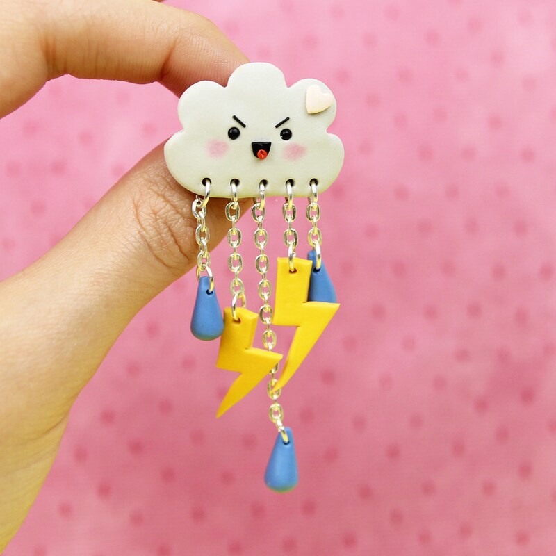 Cloud Brooch - Etsy