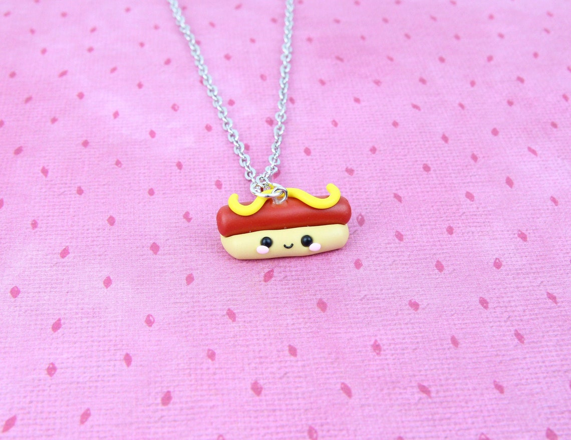 Kawaii Hot Dog Keychain Gift for Boyfriend Miniature Food - Etsy