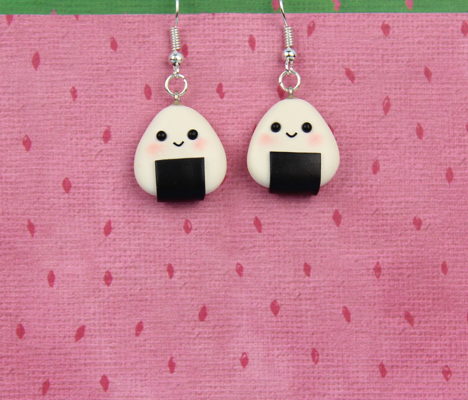 Onigiri Earrings Kawaii Rice Ball Jewelry Japan Lover Gift - Etsy