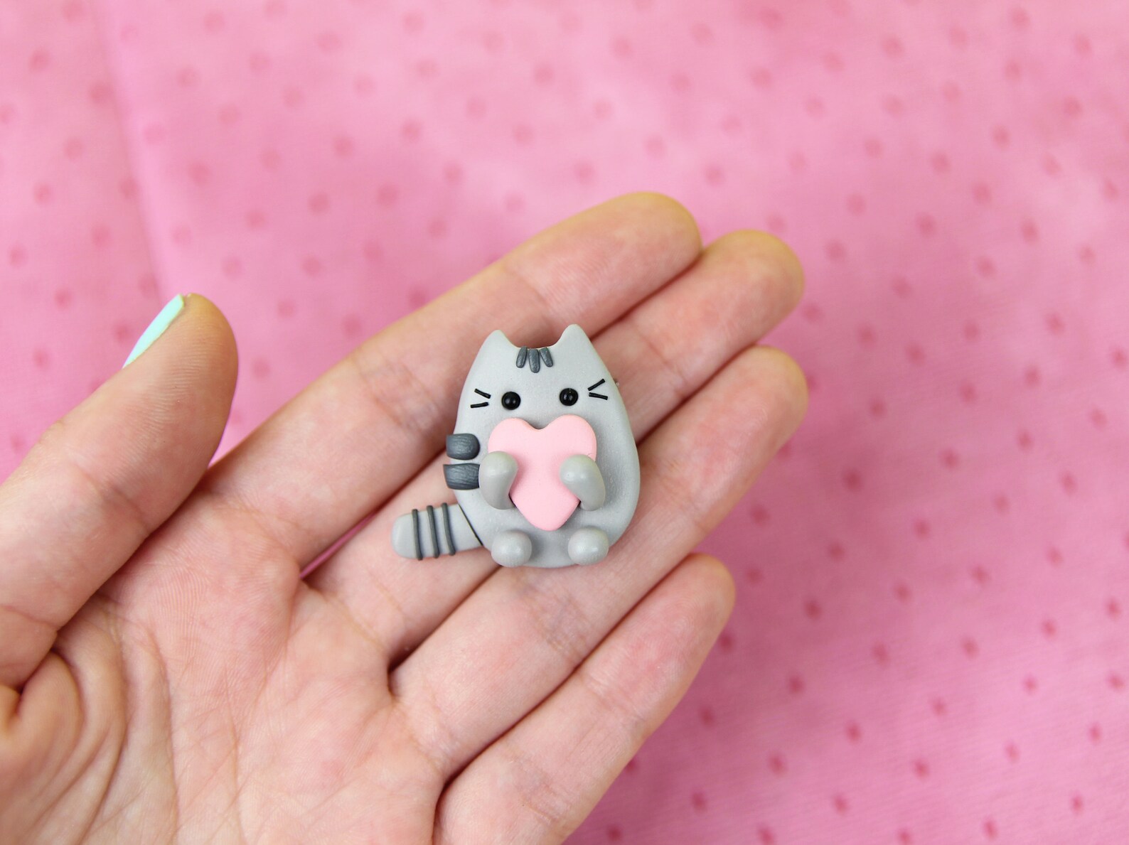 Lovely Pusheen Pin, Romantic Gift for Her, Pusheen Lover Gift, Funny ...