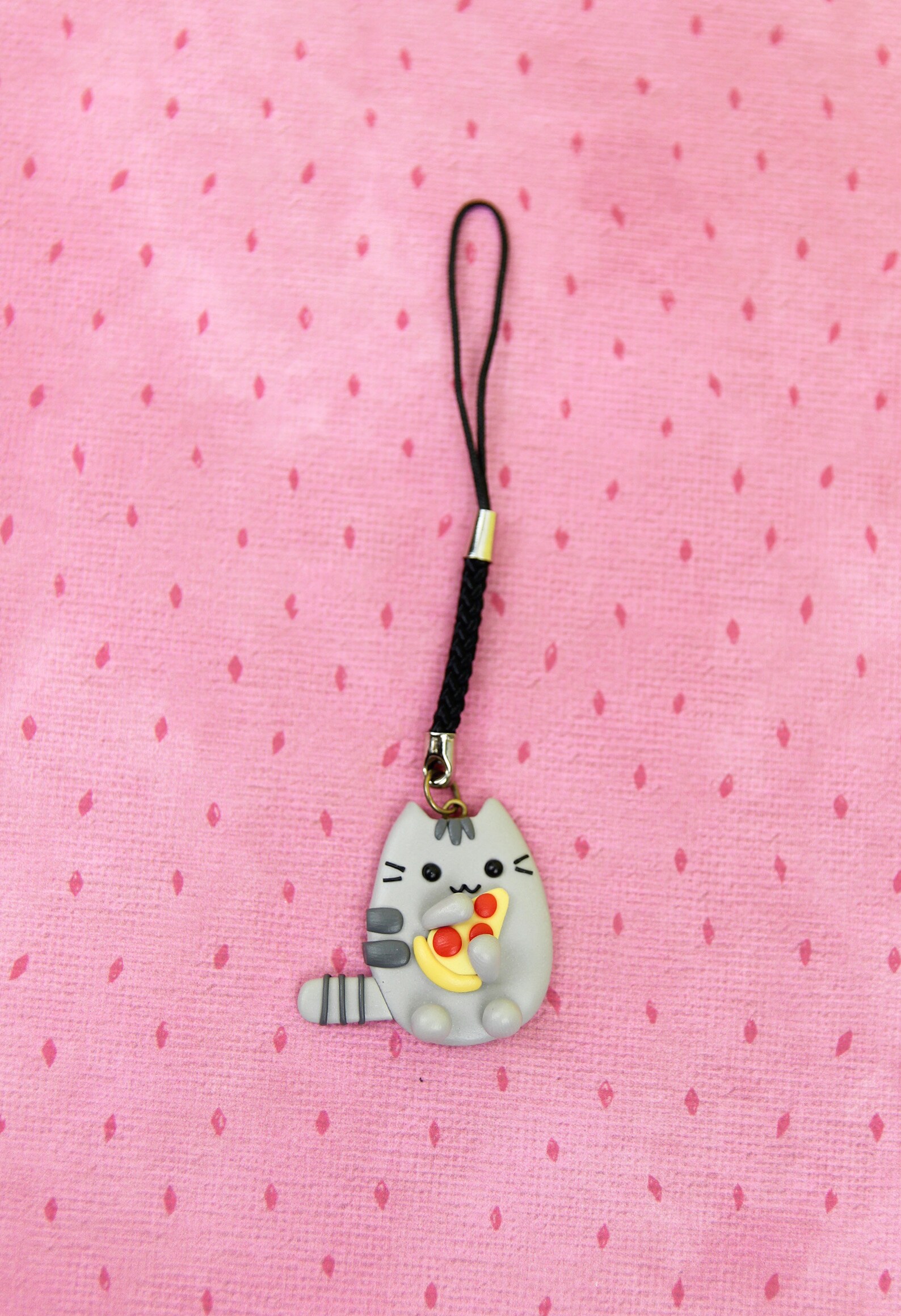 Pusheen With Pizza Keychain Gift for Boyfriend Pusheen - Etsy