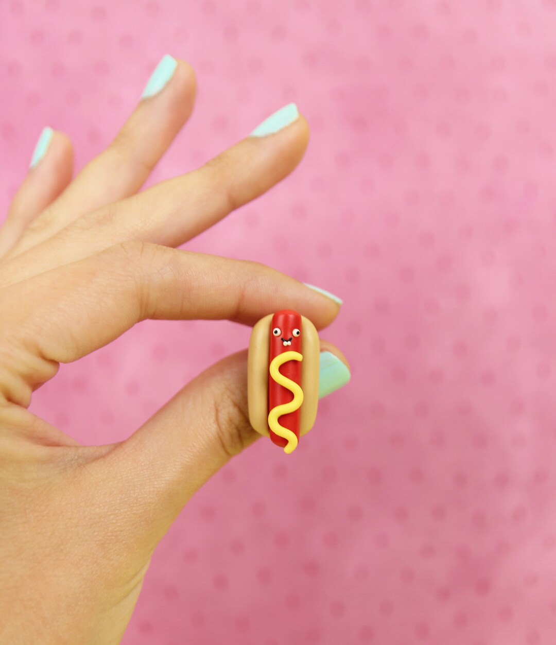Funny Hot Dog Brooch, Gift for Friends, Miniature Food Pin, Sausage ...