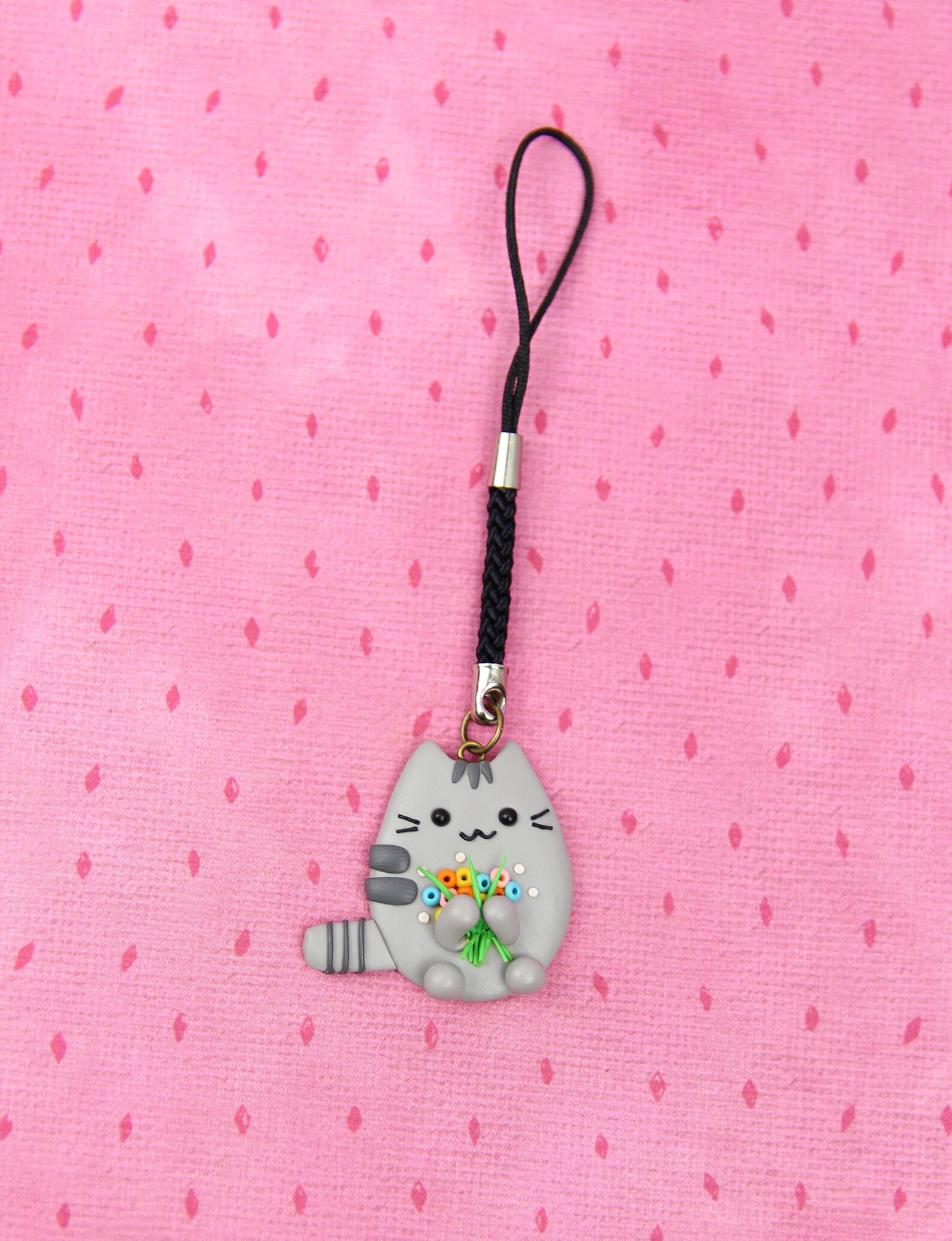 Spring Pusheen Pin Gift for Daughter Funny Animal Brooch | Etsy