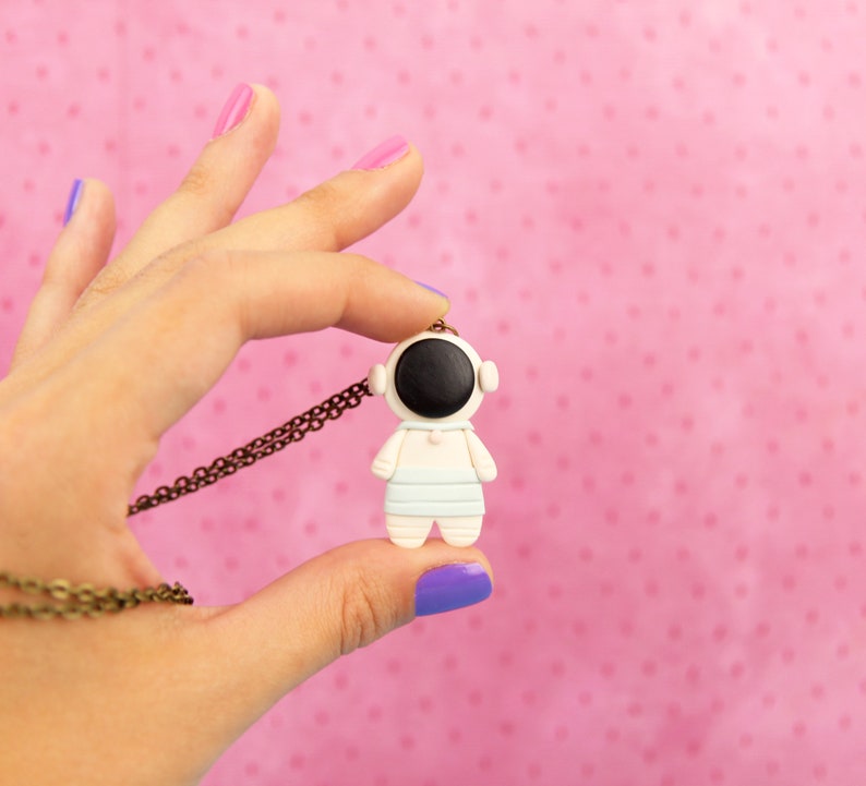 Astronaut Necklace Gift for Kids Space Jewelry NASA Lover | Etsy
