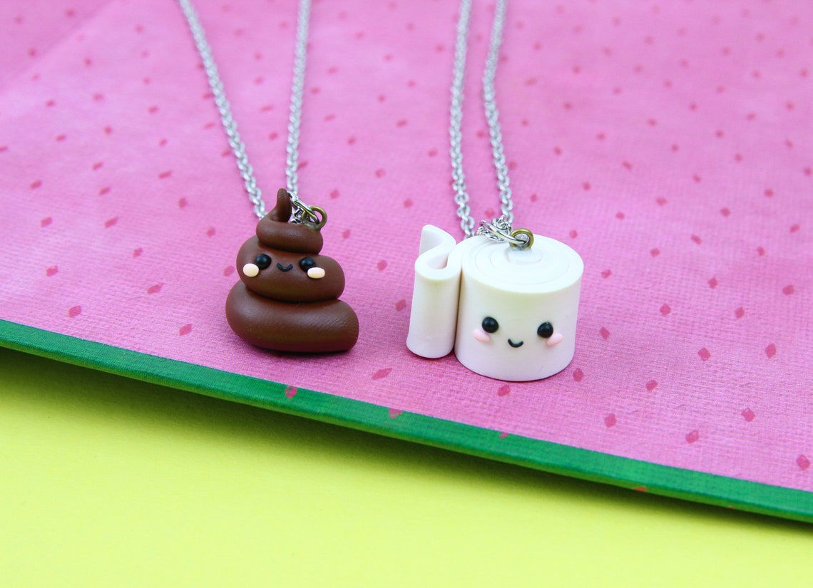 Poo and Toilet Paper Keychain Set Gift for Boyfriend Couple | Etsy