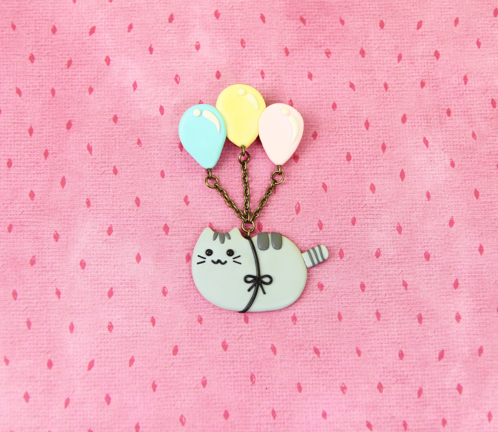 Pusheen on Balloons Pin Gift for Kids Birthday Party - Etsy