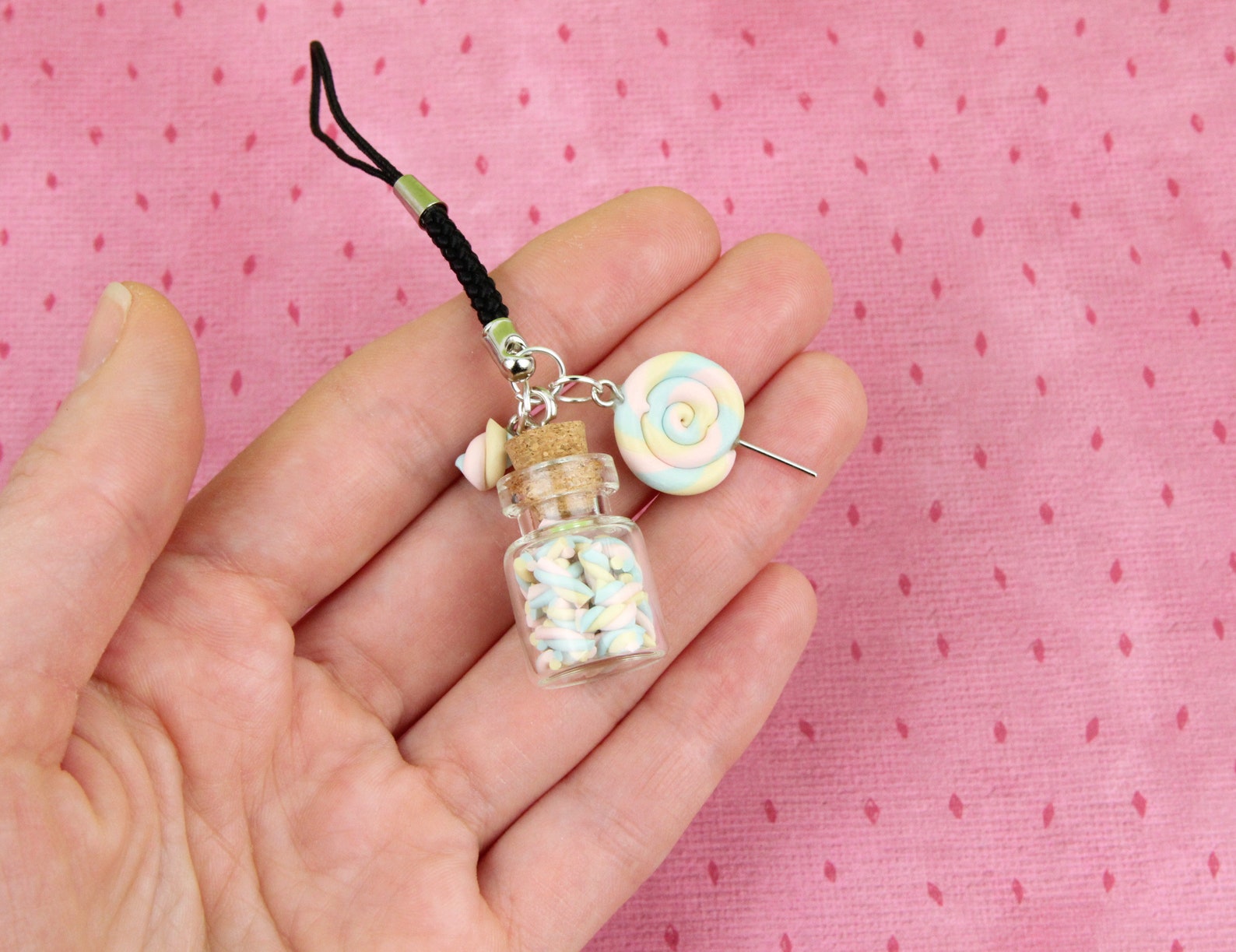 Mini Bottle With Marshmallow Keychain Cute Birthday Gift - Etsy