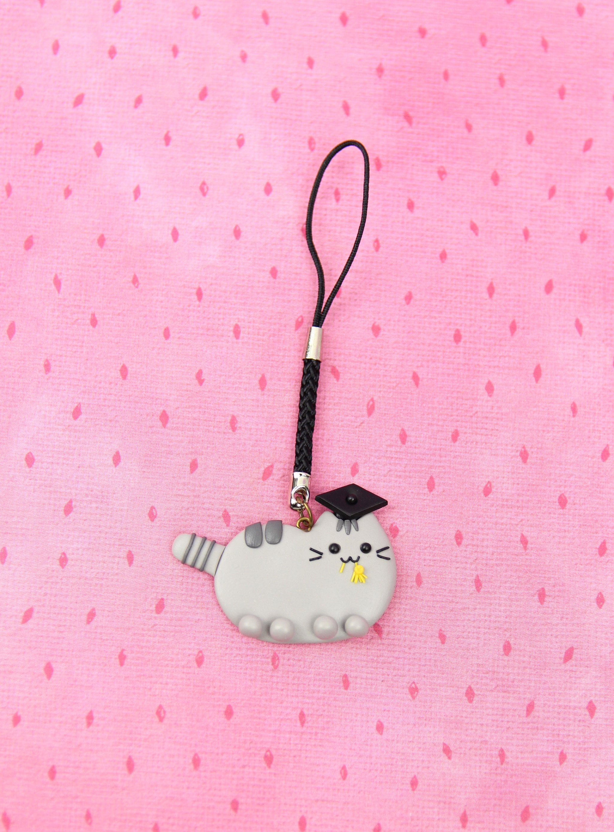 Grad Pusheen Necklace, Graduate Gift, Student Cat Jewelry, High School ...