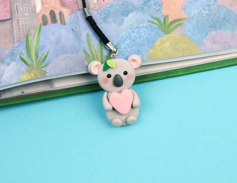 Cute Koala Keychain Wildlife Animal Necklace Zoo Lover Gift - Etsy