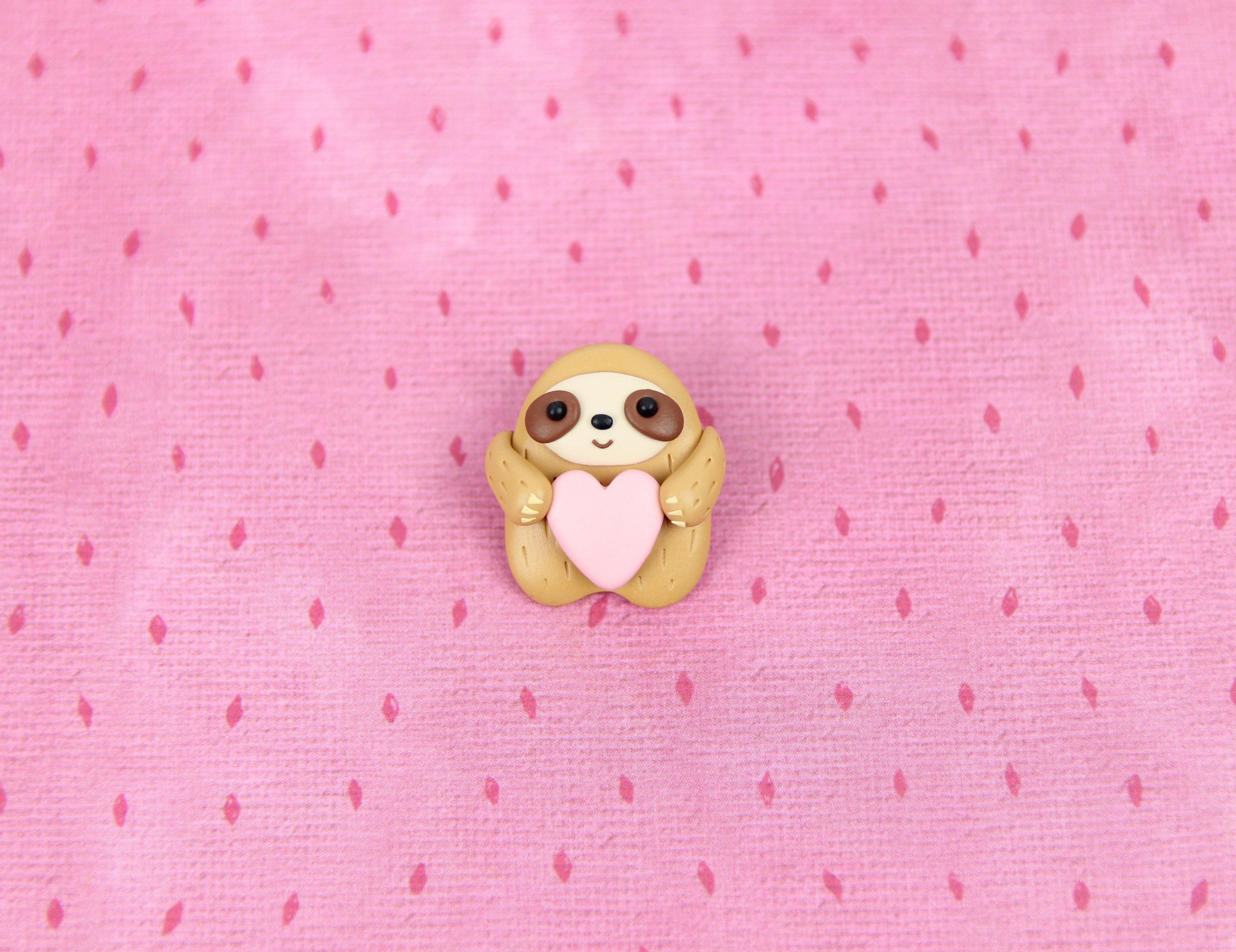 Cute Sloths Pin Valentines Day Gift Brown Throated Sloths | Etsy