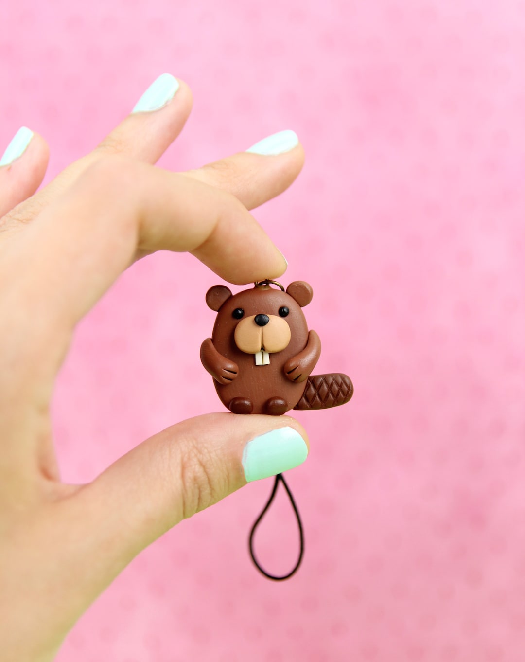 Beaver Keychain, Woodland Animal Charm, Funny Wildlife Necklace, River ...