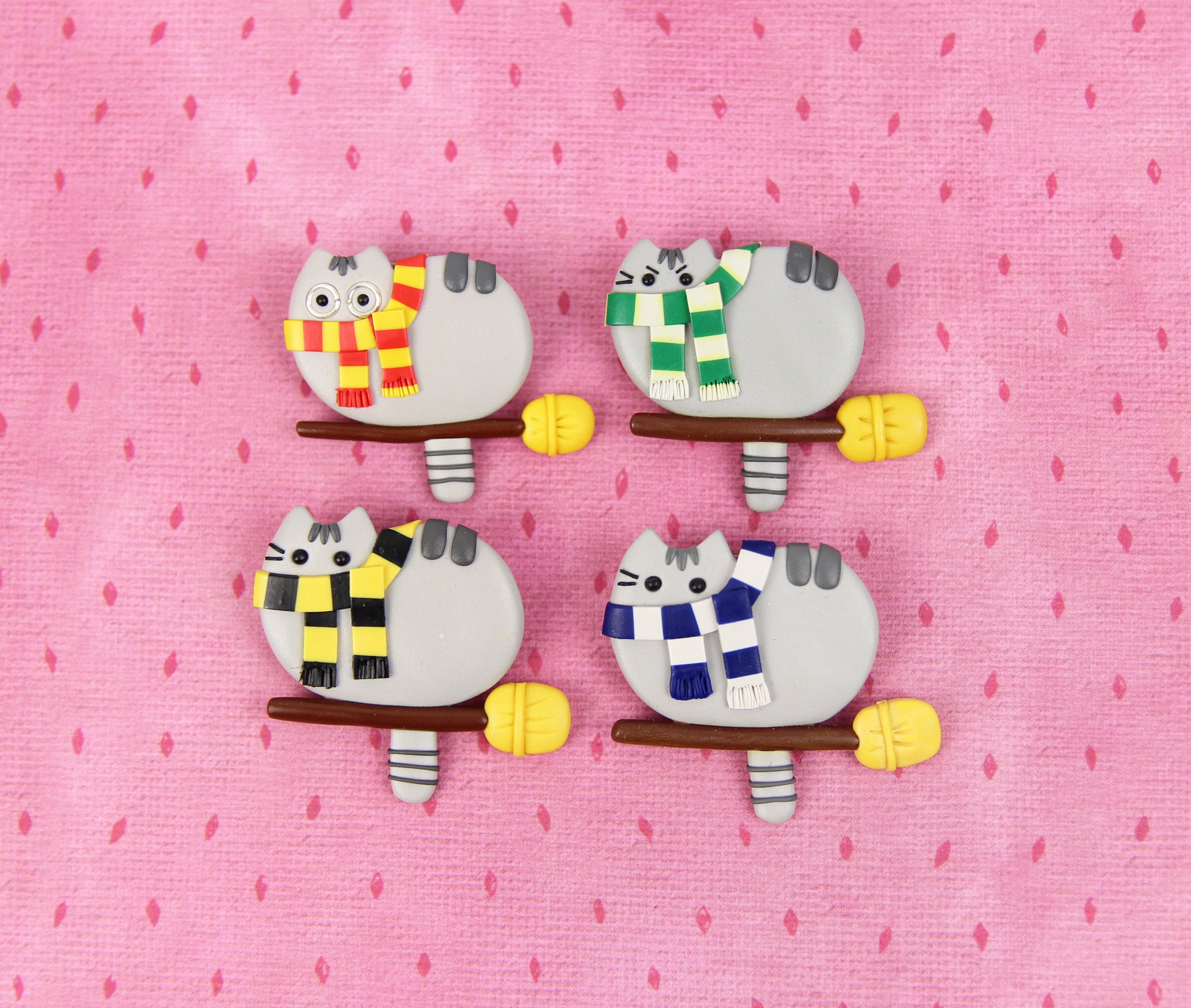 Wizard Pusheen Earrings Funny Friends Gift Magic Cat | Etsy