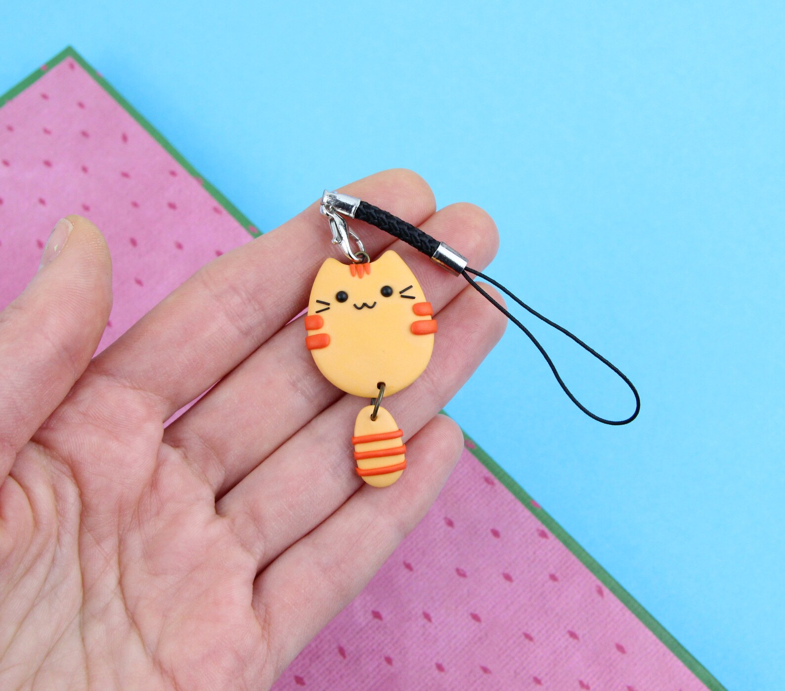 Ginger Cat Necklace, Kitten Lover Gift, Funny Pet Keychain - Etsy
