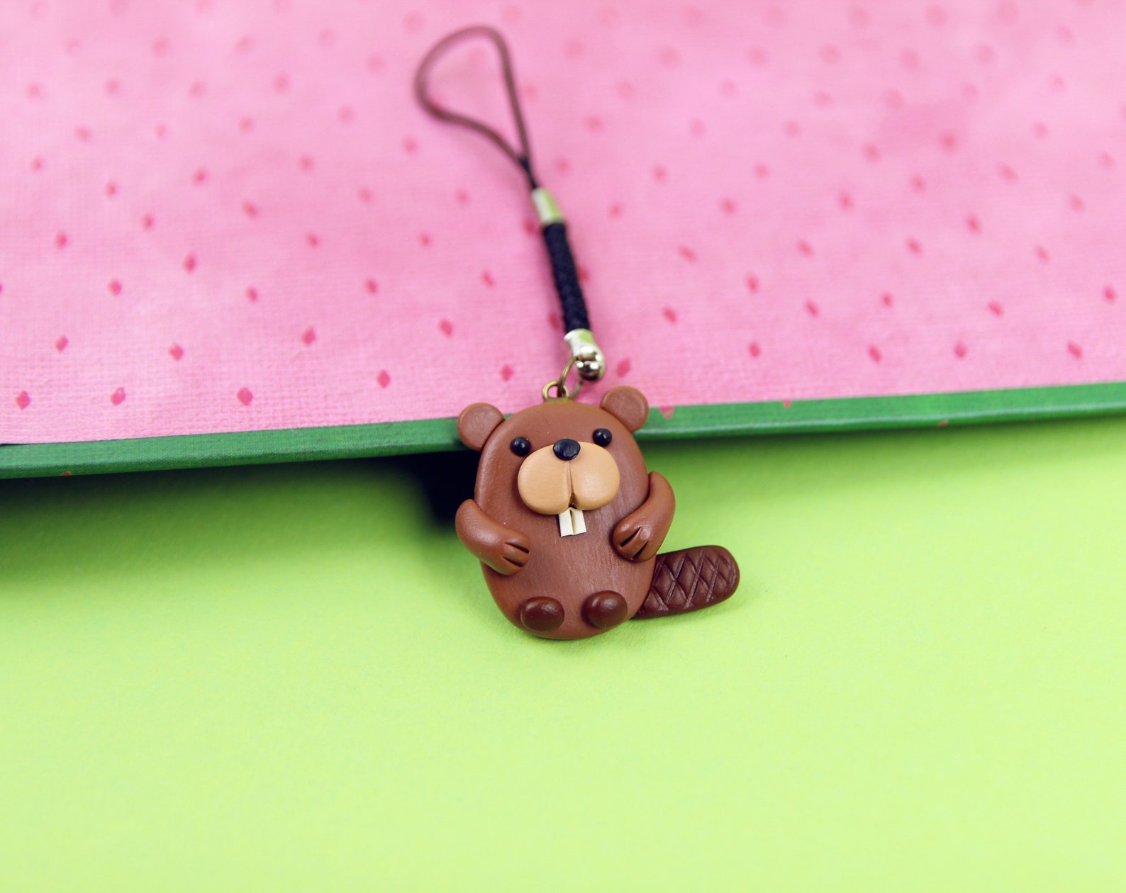 Beaver Keychain Woodland Animal Charm Funny Wildlife | Etsy