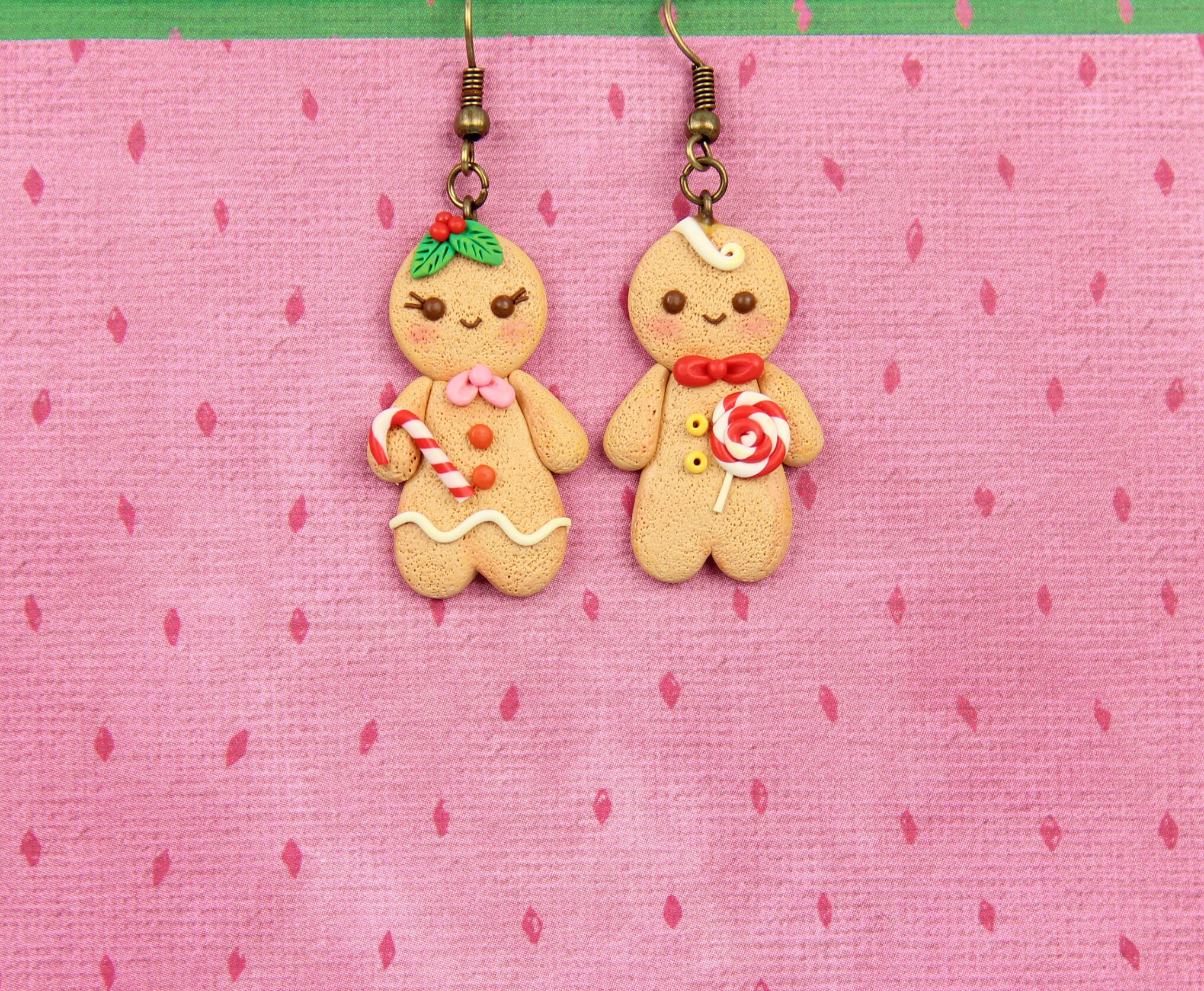 Gingerbread Man Earrings Gift for Kids Funny Christmas - Etsy
