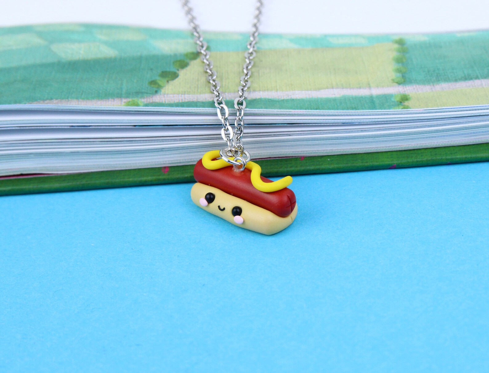 Kawaii Hot Dog Keychain Gift for Boyfriend Miniature Food - Etsy