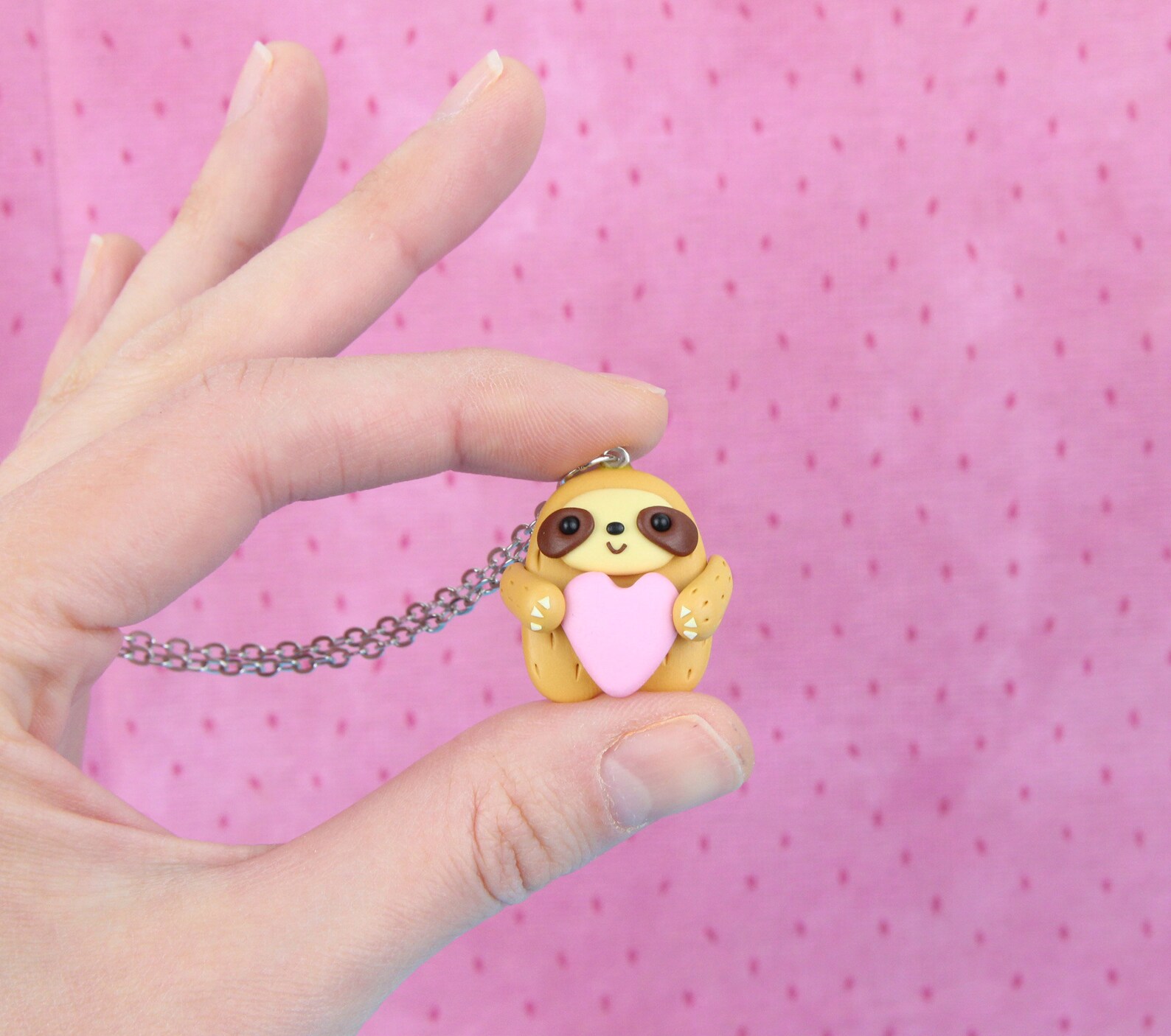 Cute Sloths Necklace Funny Animal Lover Gift Brown Throated - Etsy
