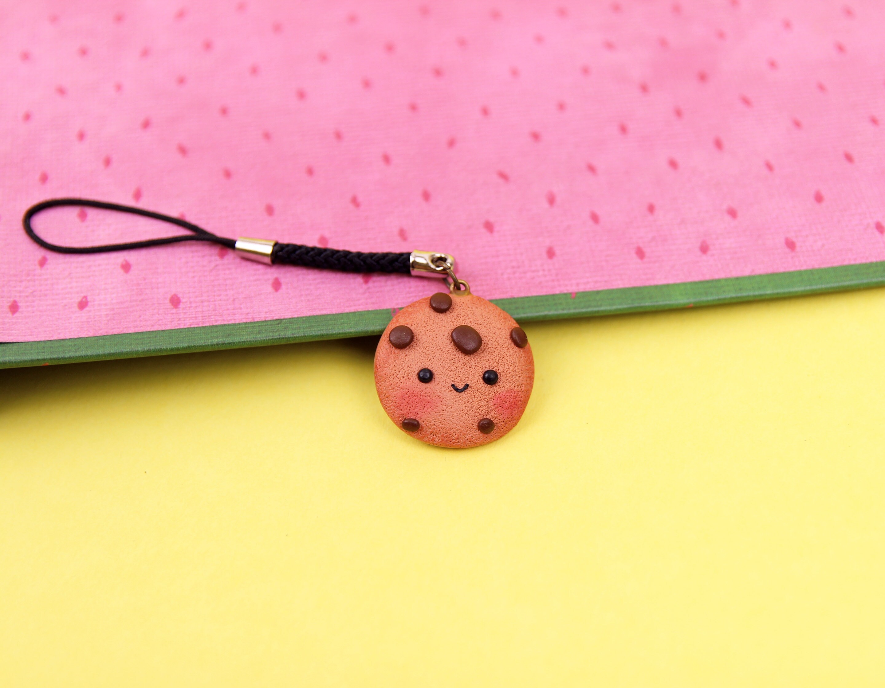 Kawaii Cookie Necklace, Gift for Pastry, Miniature Food Keychain ...
