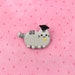 Grad Pusheen Badge, College Graduate Gift, Student Cat Pin, High School ...