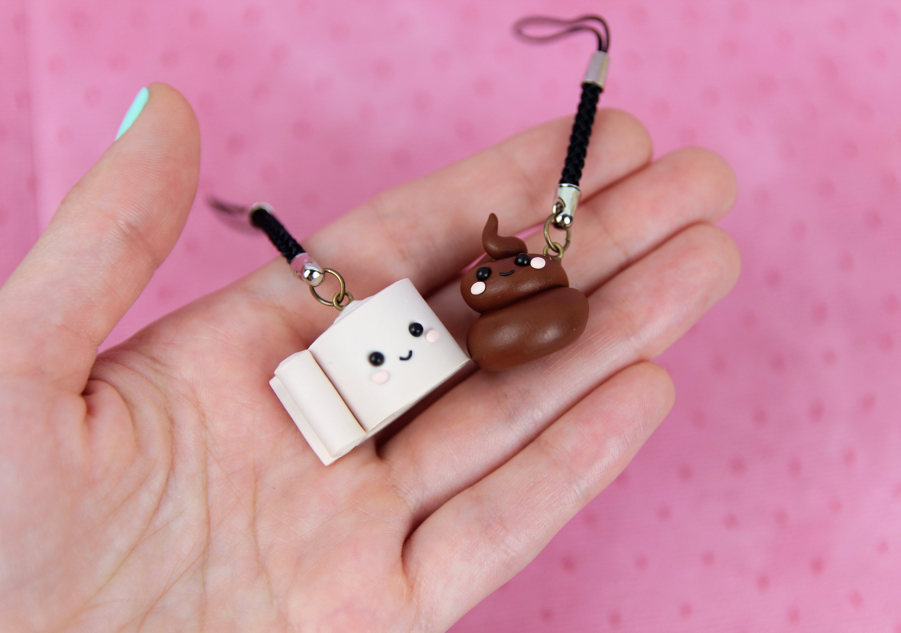 Poo and Toilet Paper Necklace Set Gift for Best Friend Fun - Etsy