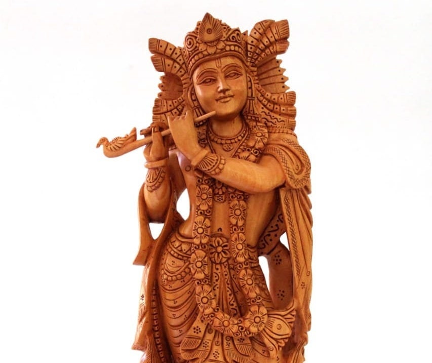 Krishna Statuekrishna With Basurigift for Himgod of - Etsy