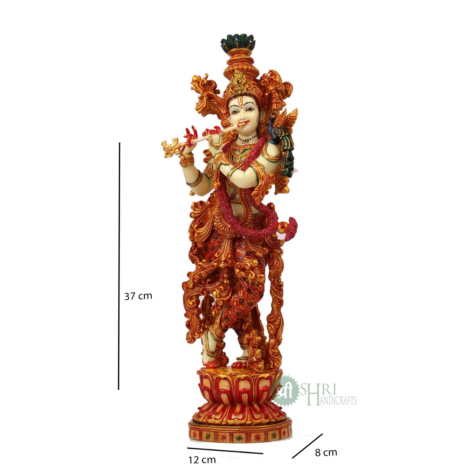 Buy Krishna Statue # Gift for Him # Flute Krishna # Hare Krishna ...