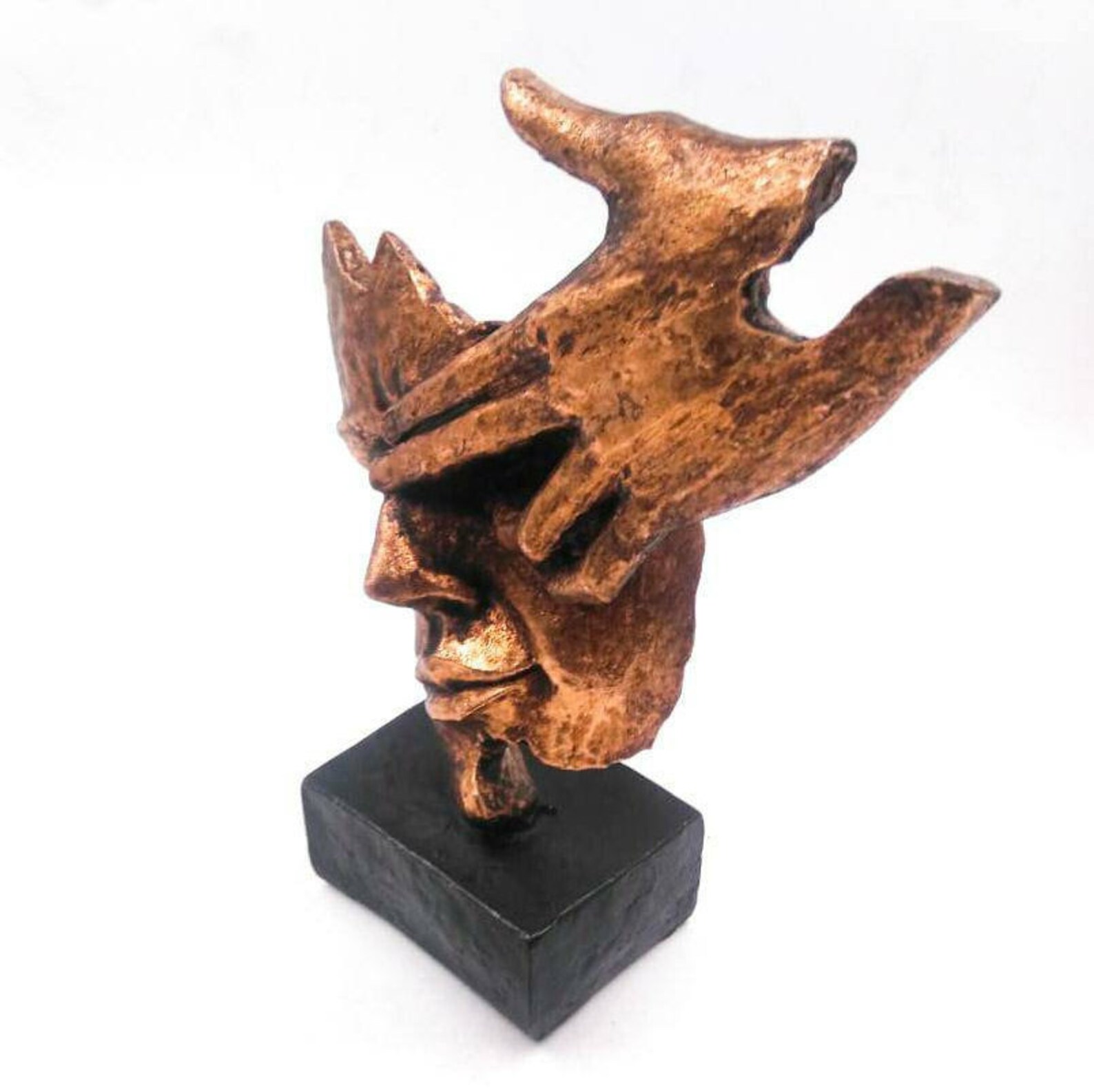Creative Abstract Decor Statue Face & Hand Statues and - Etsy UK