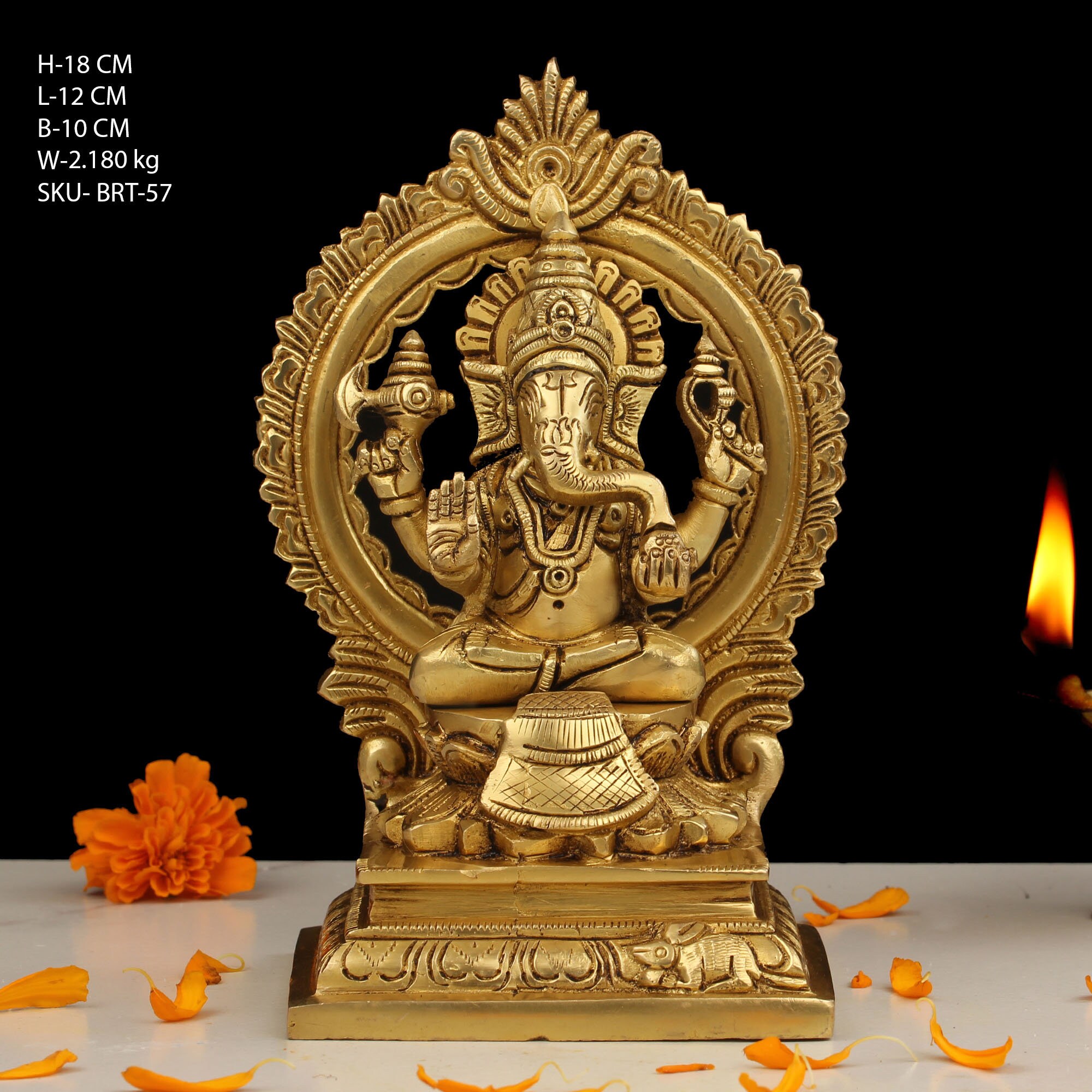 Brass Ganesh Lakshmi Saraswati, Statue for Diwali Gift, Brass Laxmi ...