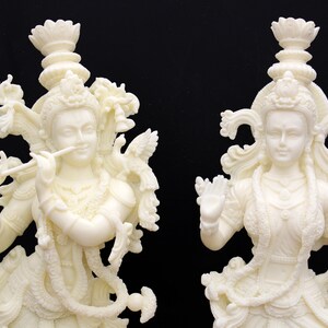 15"radha Krishna Statue,hladini Shakti of Krishna, Achala (still Lord ...