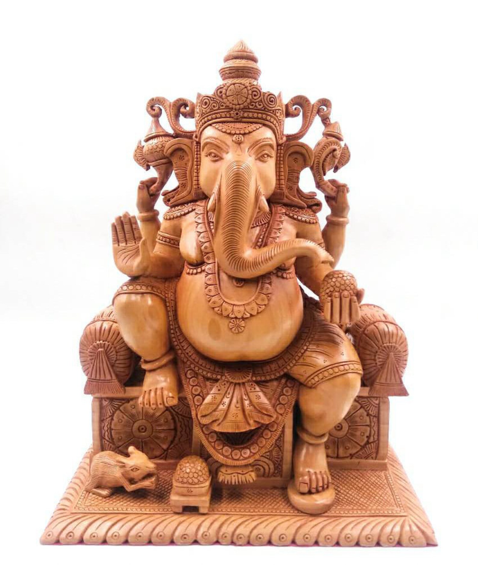 Lord Ganesha Statue Exclusive Ganesha Sitting Statue Good | Etsy