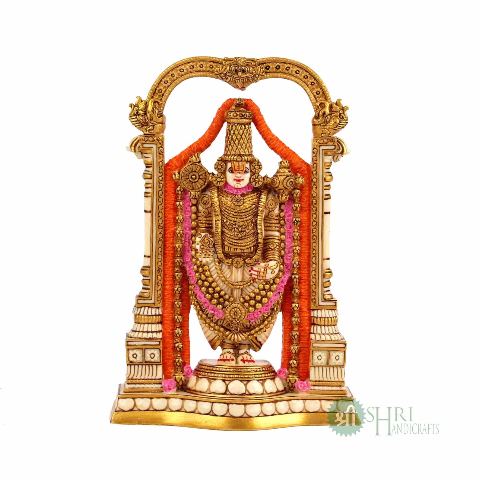 Tirupati Balaji, 21CM, Hindu God Sculpture Art Venkateswara Vishnu ...