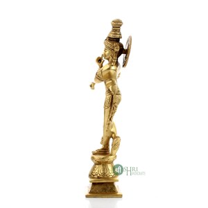 Brass Lord Krishna Statue Home Temple Decor God of Lovers Anniversary ...