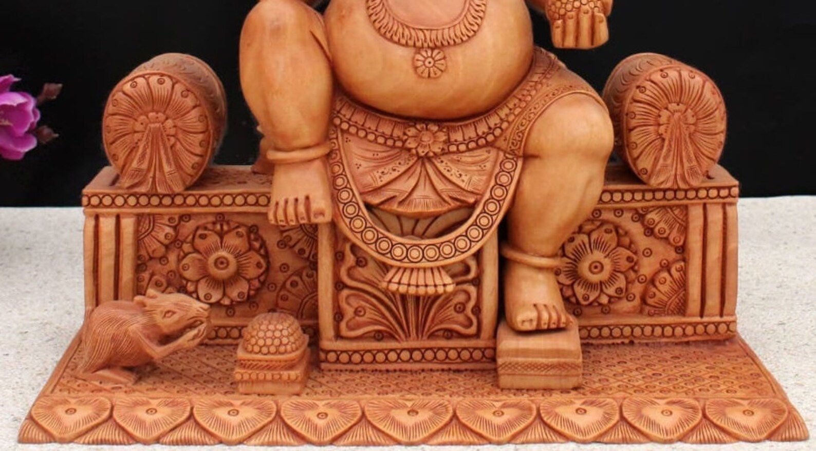 Lord Ganesha Statue Exclusive Ganesha Sitting Statue Good | Etsy