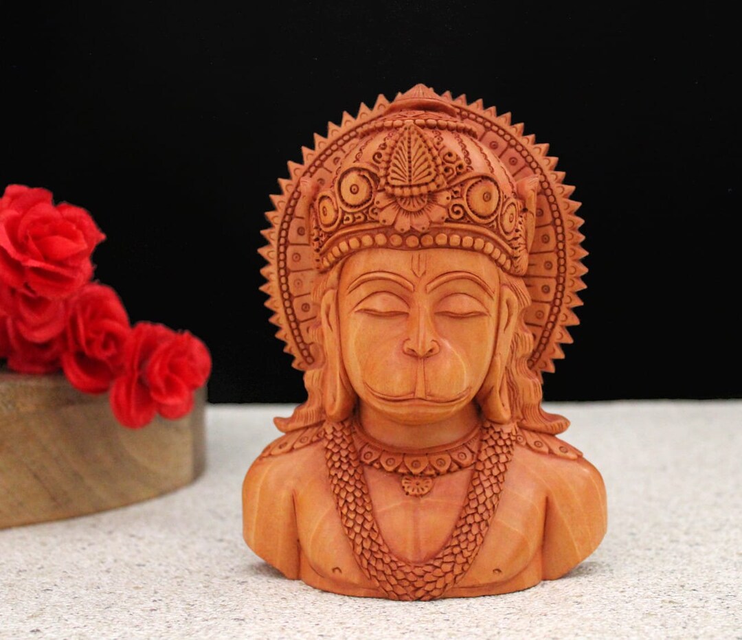 Lord Hanuman Statue Hindu God Figurine Sculpture Temple Feng Shui Decor ...