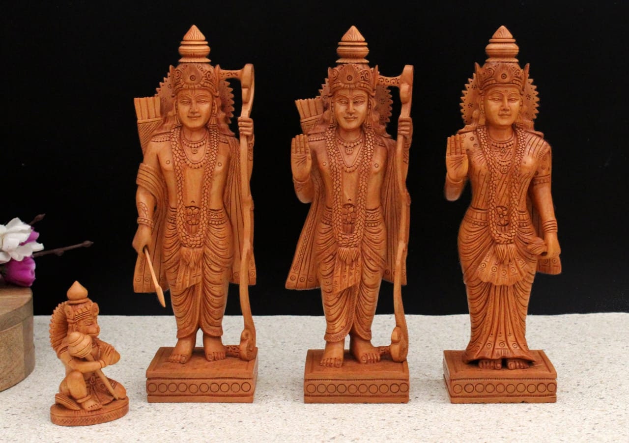 Ram Darbar Statue Mandir Hindu God Lord Rama Lord Laxman | Etsy