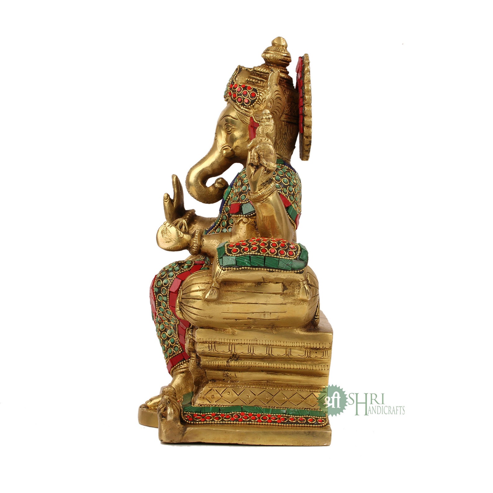 Brass Large Ganesha Statue 24 Cm Brass Ganesh Sculpture for - Etsy