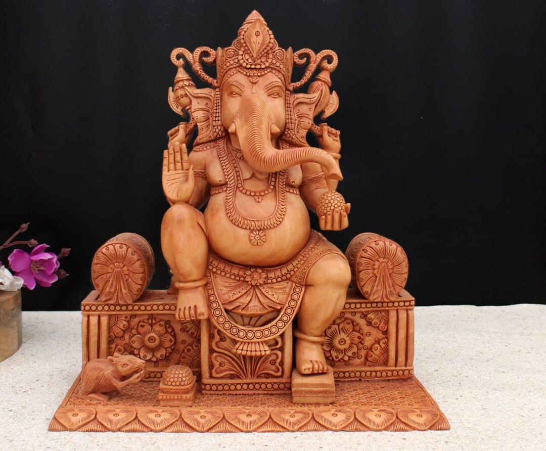 Lord Ganesha Statue# Exclusive Ganesha Sitting Statue| Good Luck God ...