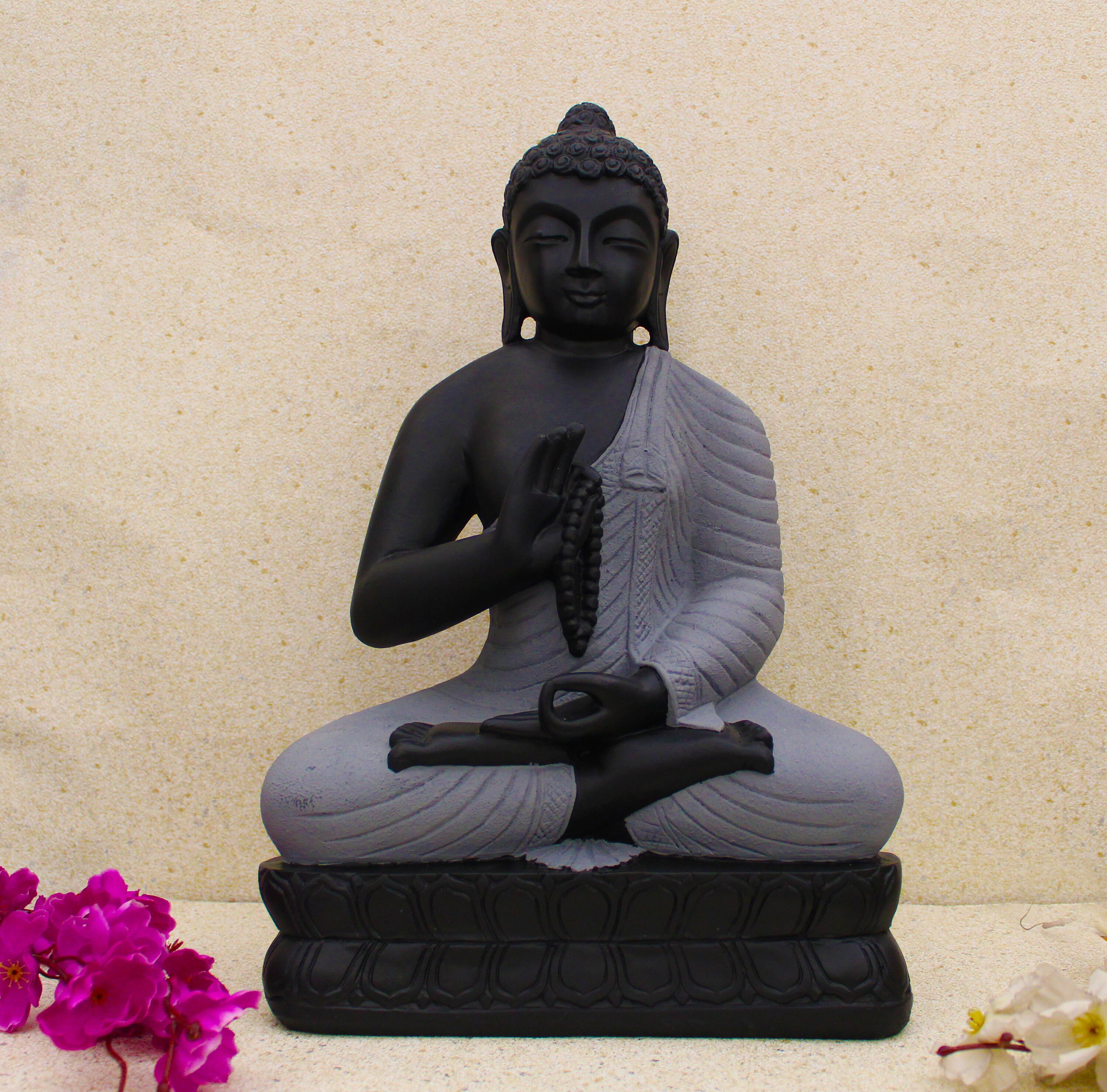 Handmade Buddha Idol Meditating Figurine Thinking Lord Resin | Etsy