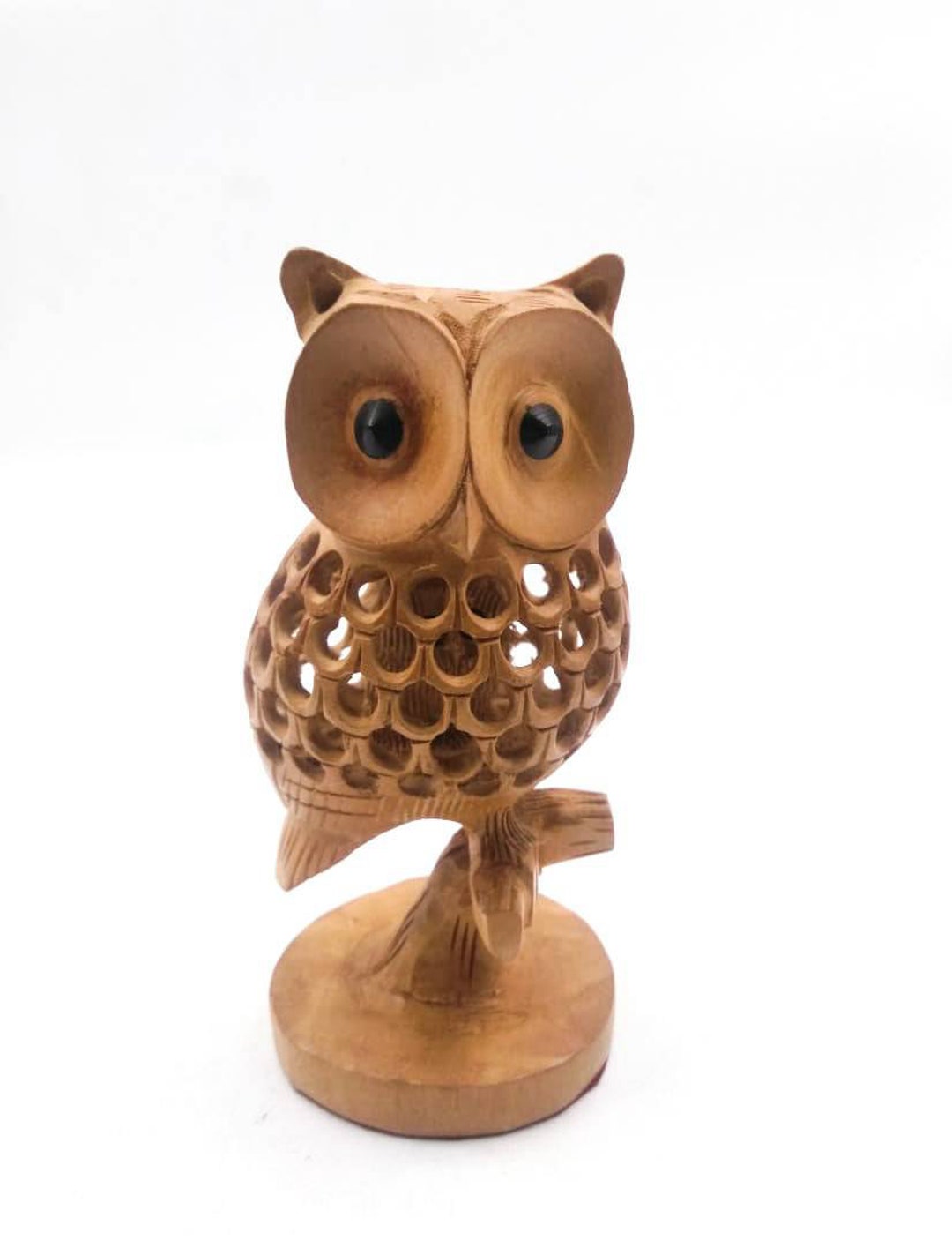 Handmade Wooden Owl Statue Hand Carved Best Seller Sculpture Art ...