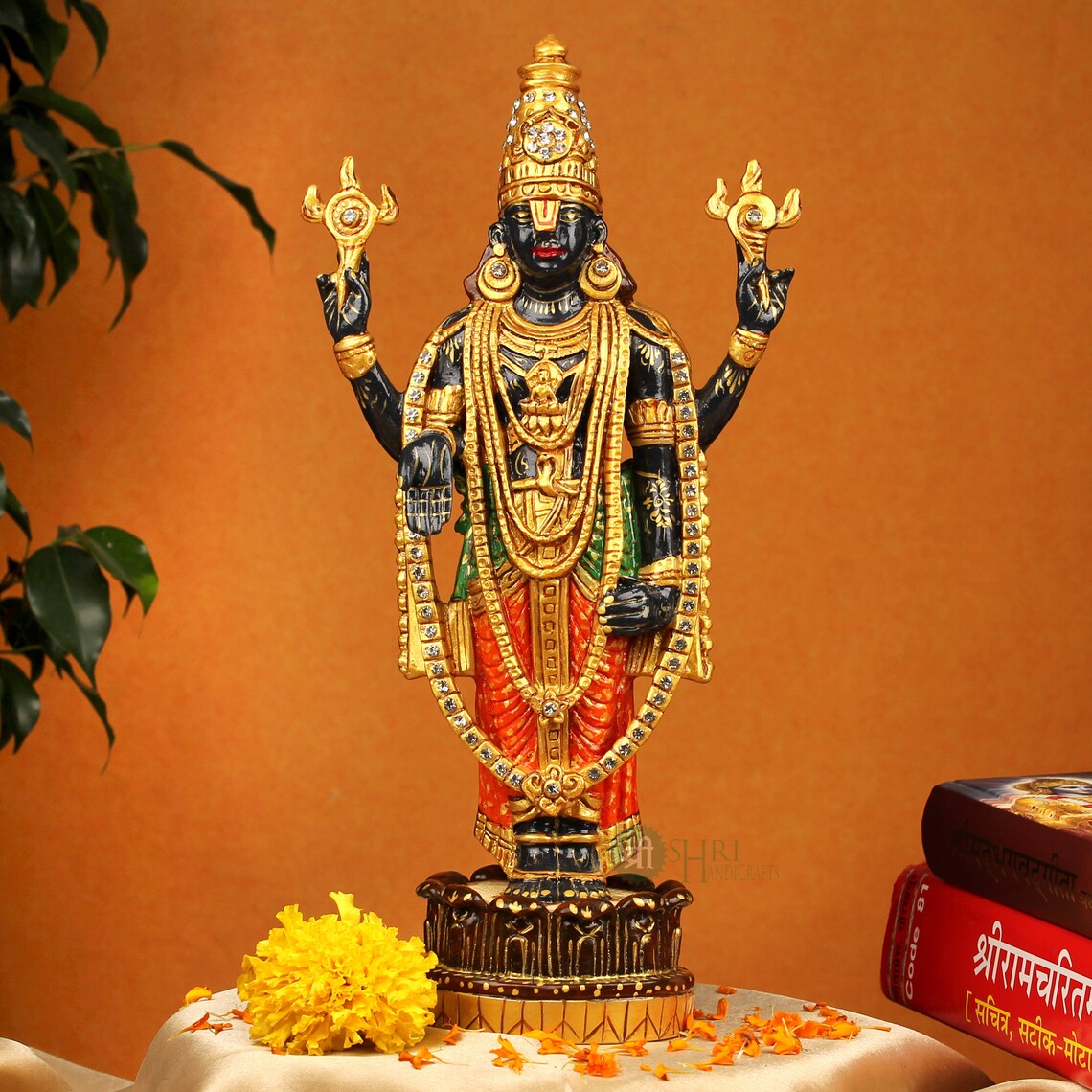 Tirupati Balaji Figurine Hindu God Sculpture Art Venkateswara | Etsy