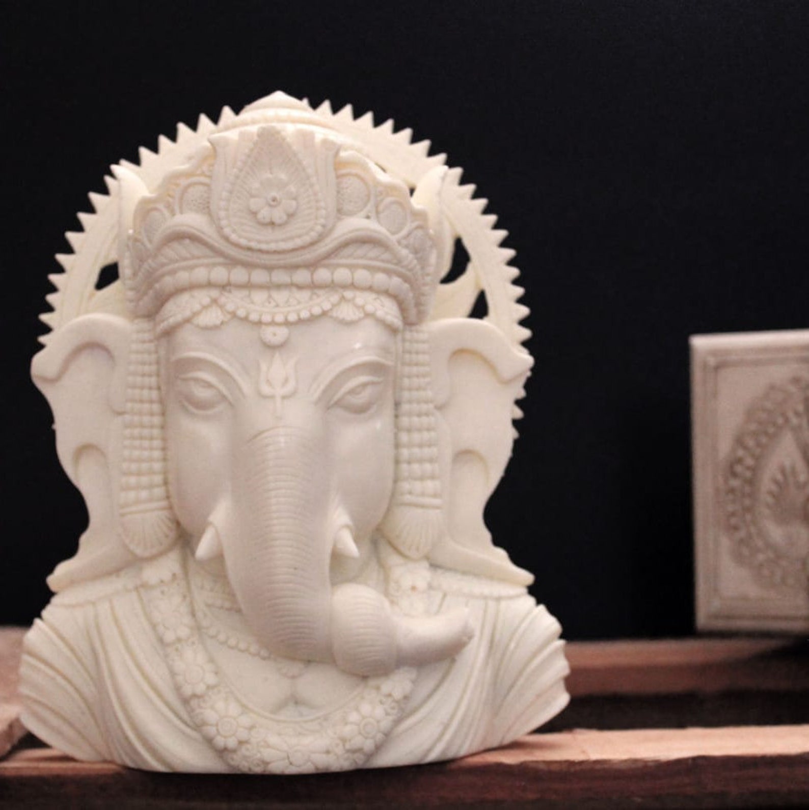 8 Lord Ganesha Statue Bust Ganesh Statue Good Luck | Etsy