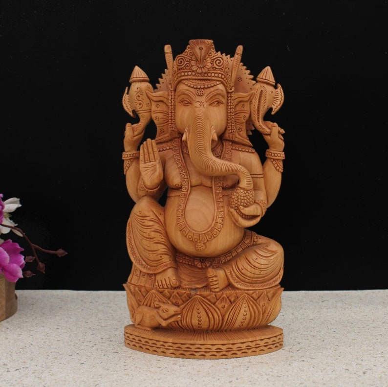 Lord Ganesha Statue Home Decor Hindu Temple Ganesha Idol - Etsy