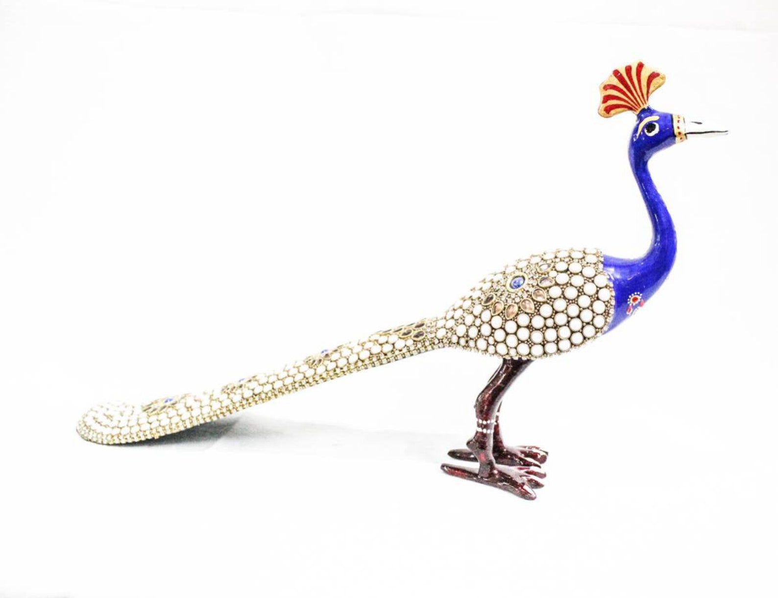 Buy Handmade Metal Peacock Statue Painting Art Sculpture Best Online in ...