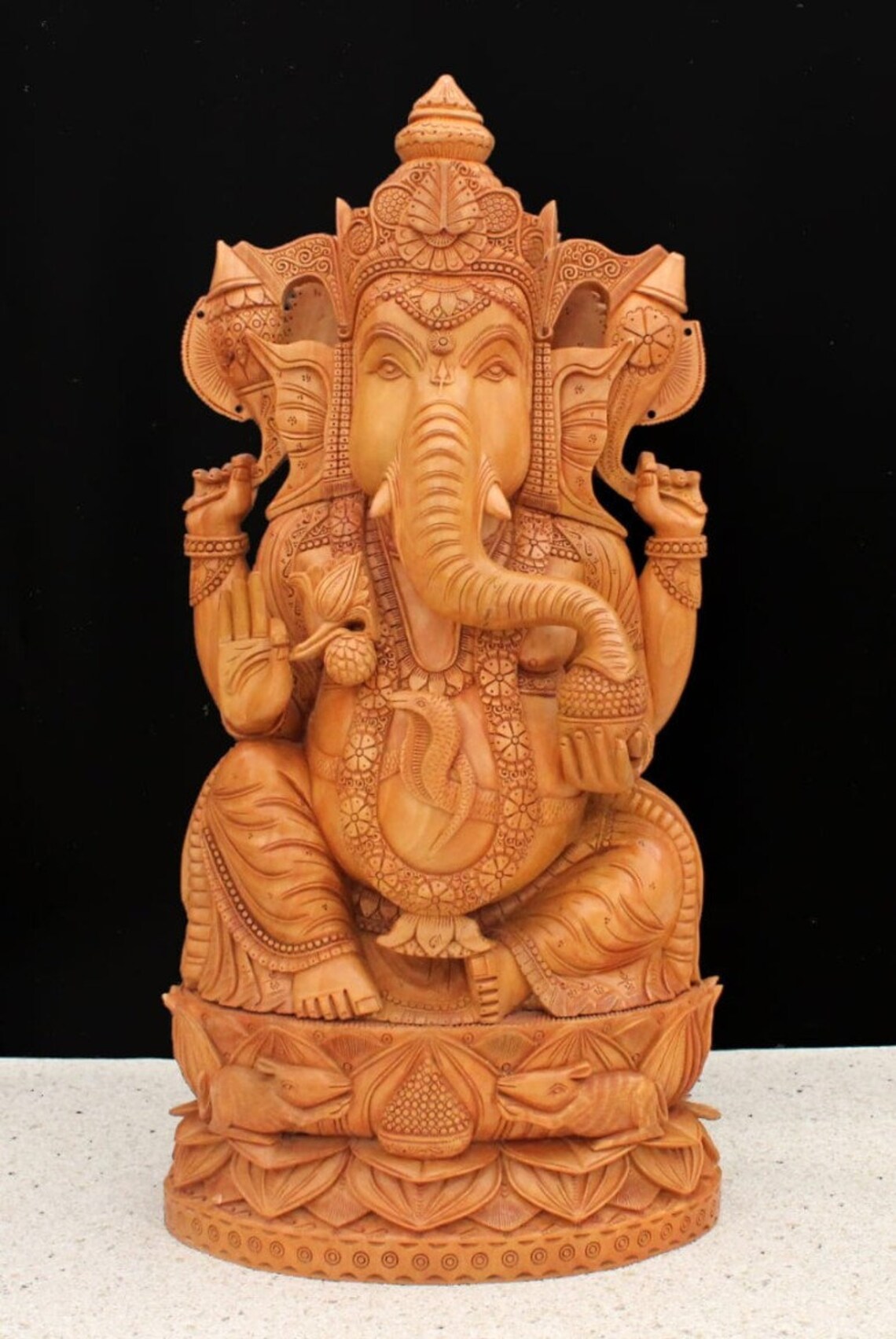 Lord Ganesha Statue Home Decor Hindu Temple Ganesha Idol | Etsy