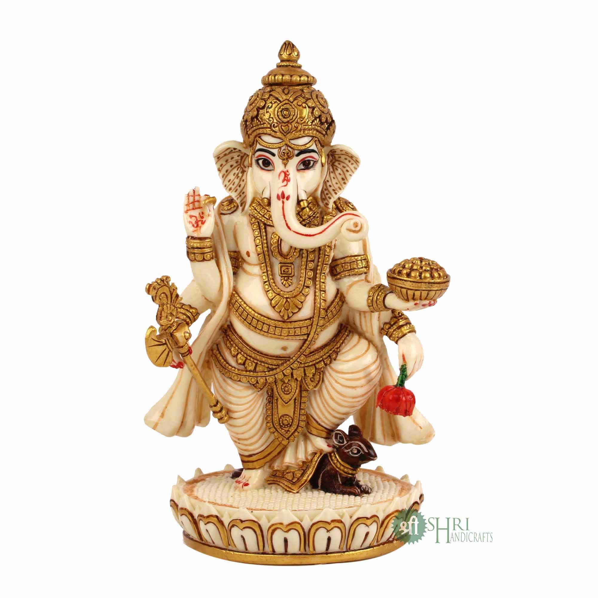 Standing Ganesh Statue Lord Ganesha Good Luck God Home | Etsy